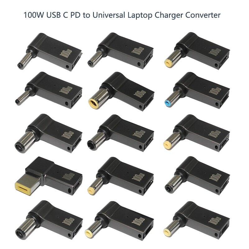 100 Вт USB Type C в разъем питания постоянного тока USB C в универсальный адаптер питания для ноутбука, переходник для н