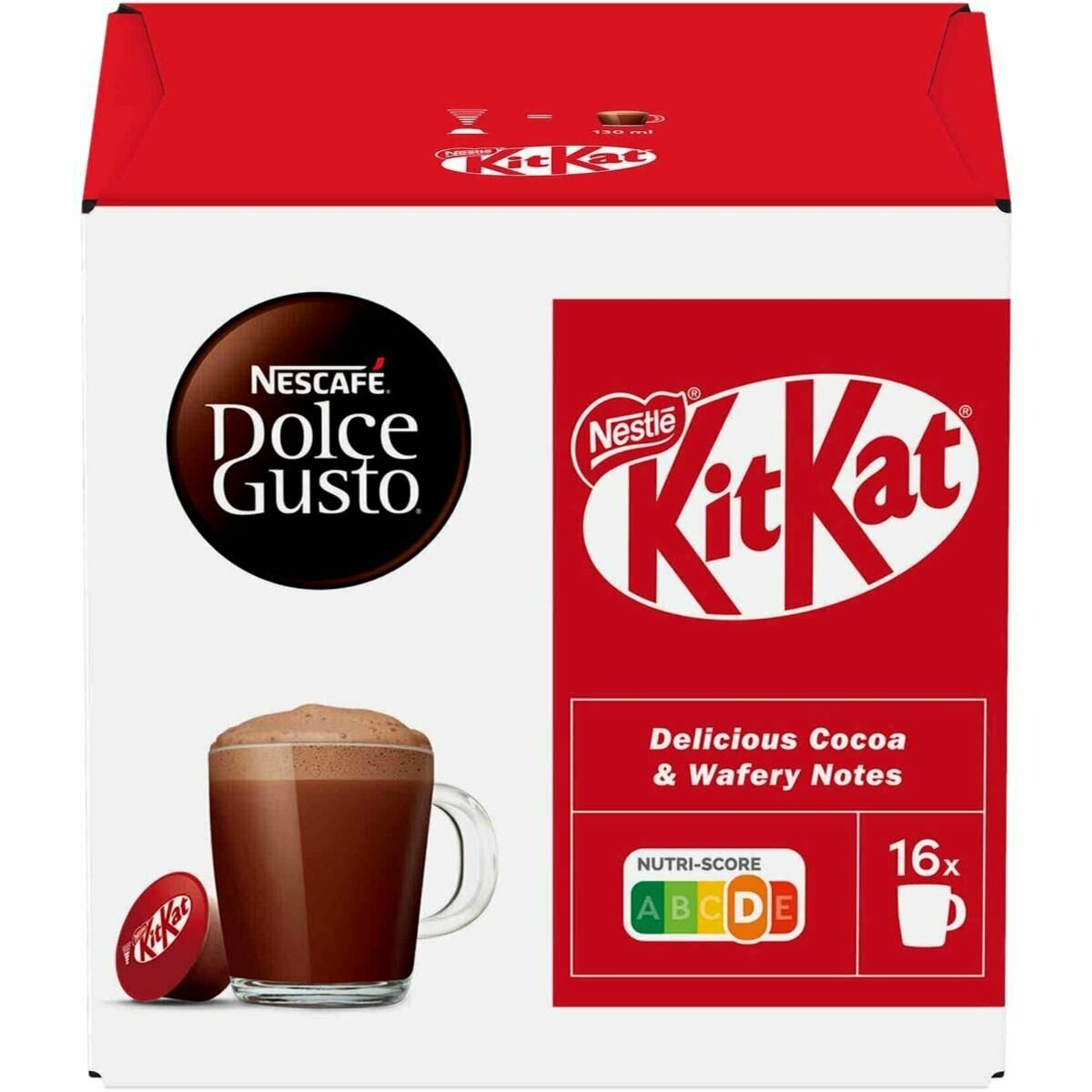 Кофе Nescafe Dolce Gusto "KitKat", горячий шоколад, 16 порций