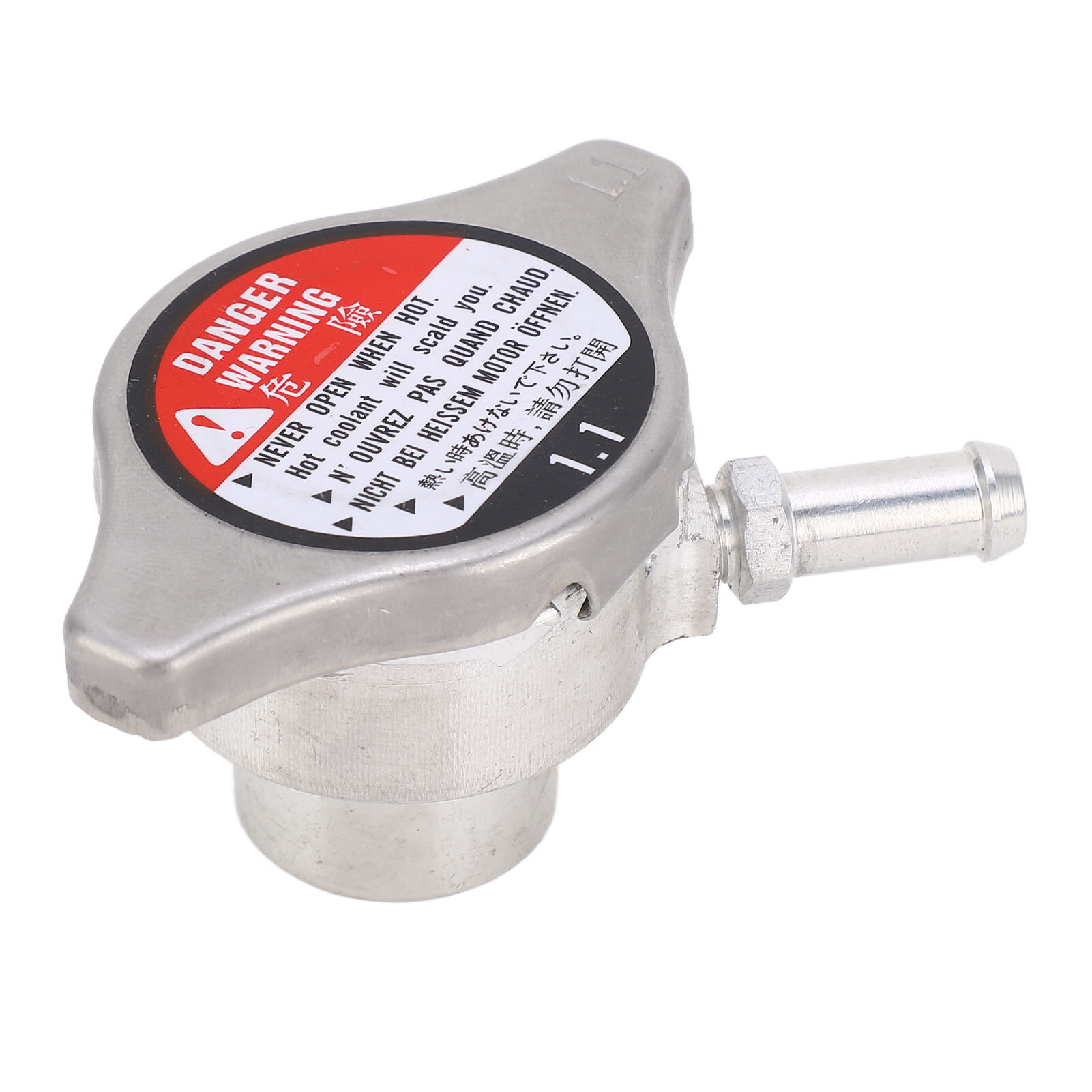 Алюминиевая заливная горловина радиатора с приварной горловиной 32 мм и внутренним диаметром 1,25 дюйма, с крышкой 1,1 бар, для большинства автомобилей