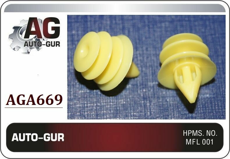 AUTOGUR клипса крепежная Nissan 76996R8215 AGA669 набор 5 шт