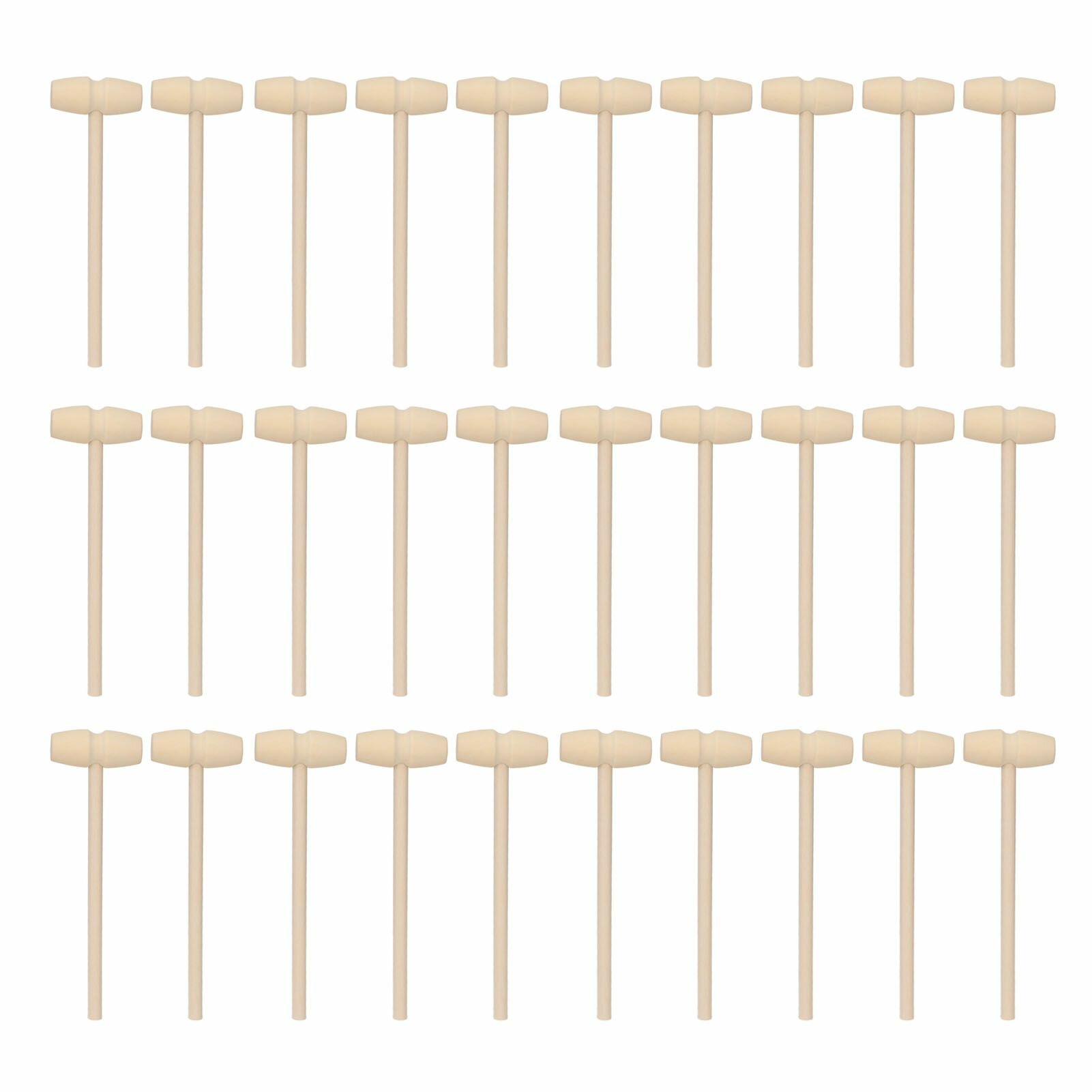 30 деревянных мини-молоточков - инструменты для кулинарии и кондитерских изделий