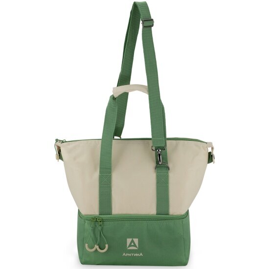 Термосумка Арктика 3600-11, зеленая/бежевая, 11,5 л