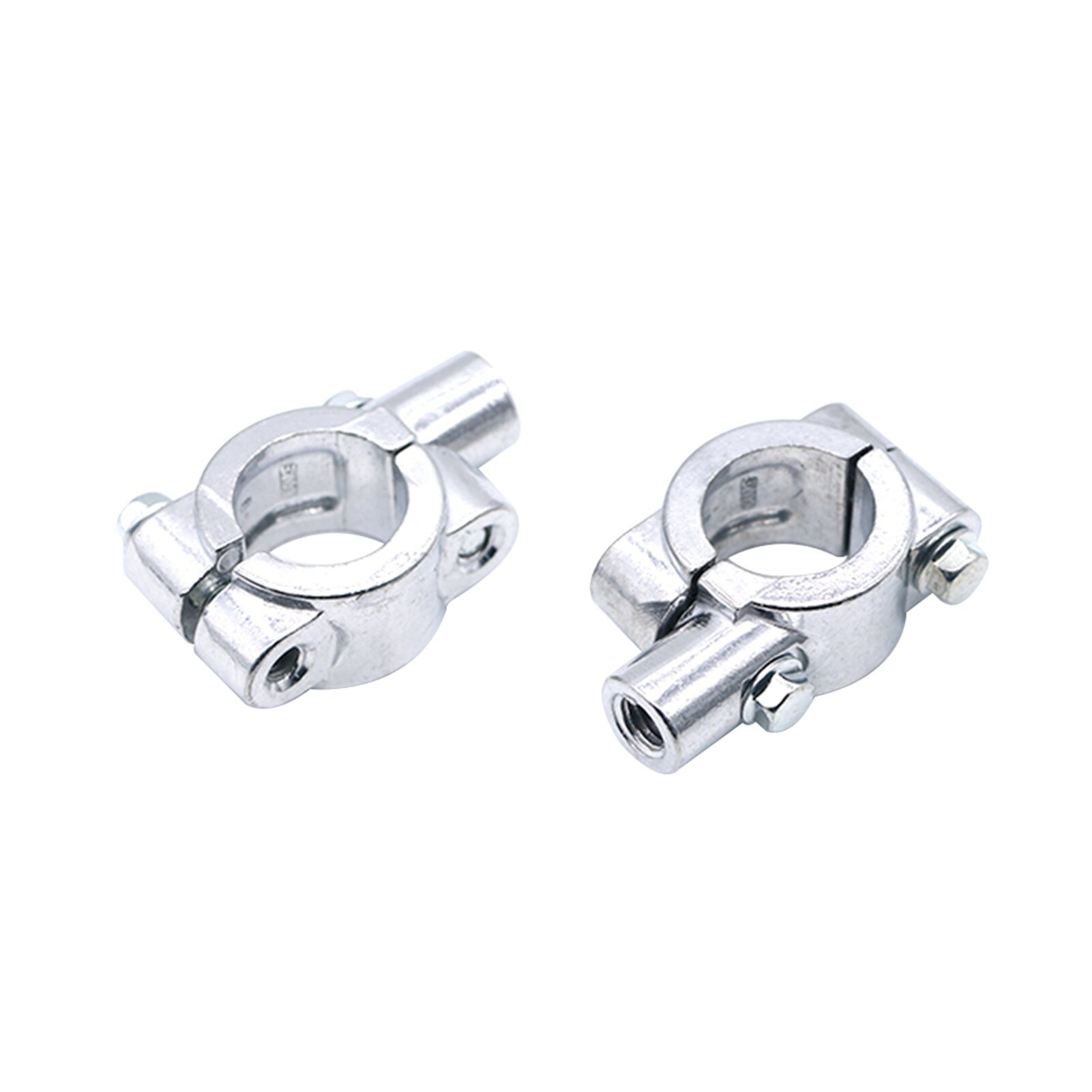 Зажим Для Крепления Зеркала На Руле Алюминиевый Держатель Адаптера Боковых Зеркал Заднего Вида Универсальный для Велосипеда Мотоцикла Скутера, 2 Шт 10 мм