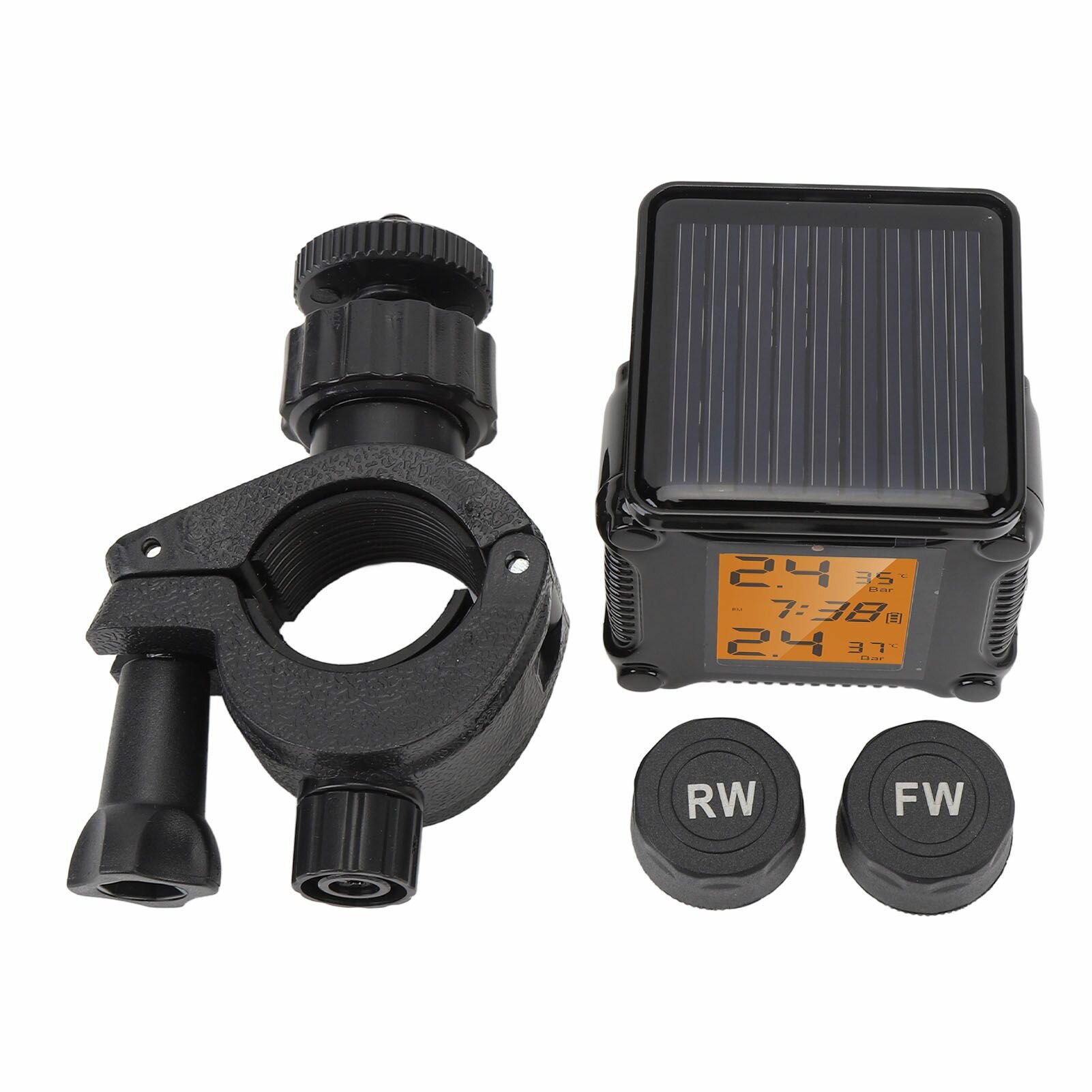 Система контроля давления в шинах TPMS для мотоциклов с 2 внешними датчиками и ЖК-дисплеем