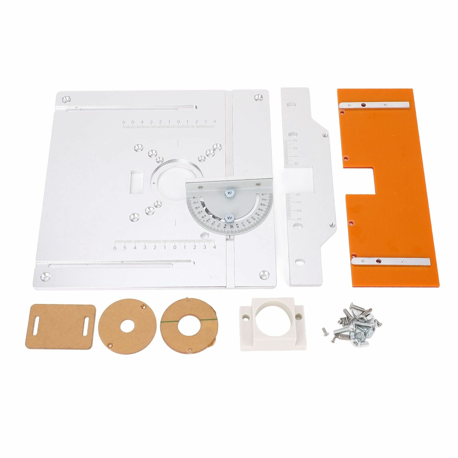 Алюминиевый фрезерный стол, вставная пластина, деревообрабатывающий верстак