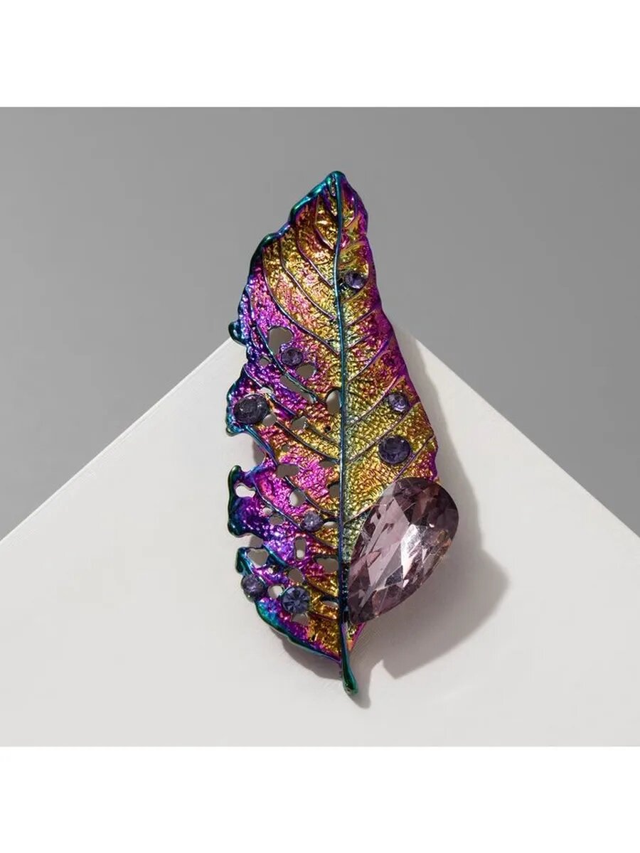 Брошь, стразы, стекло