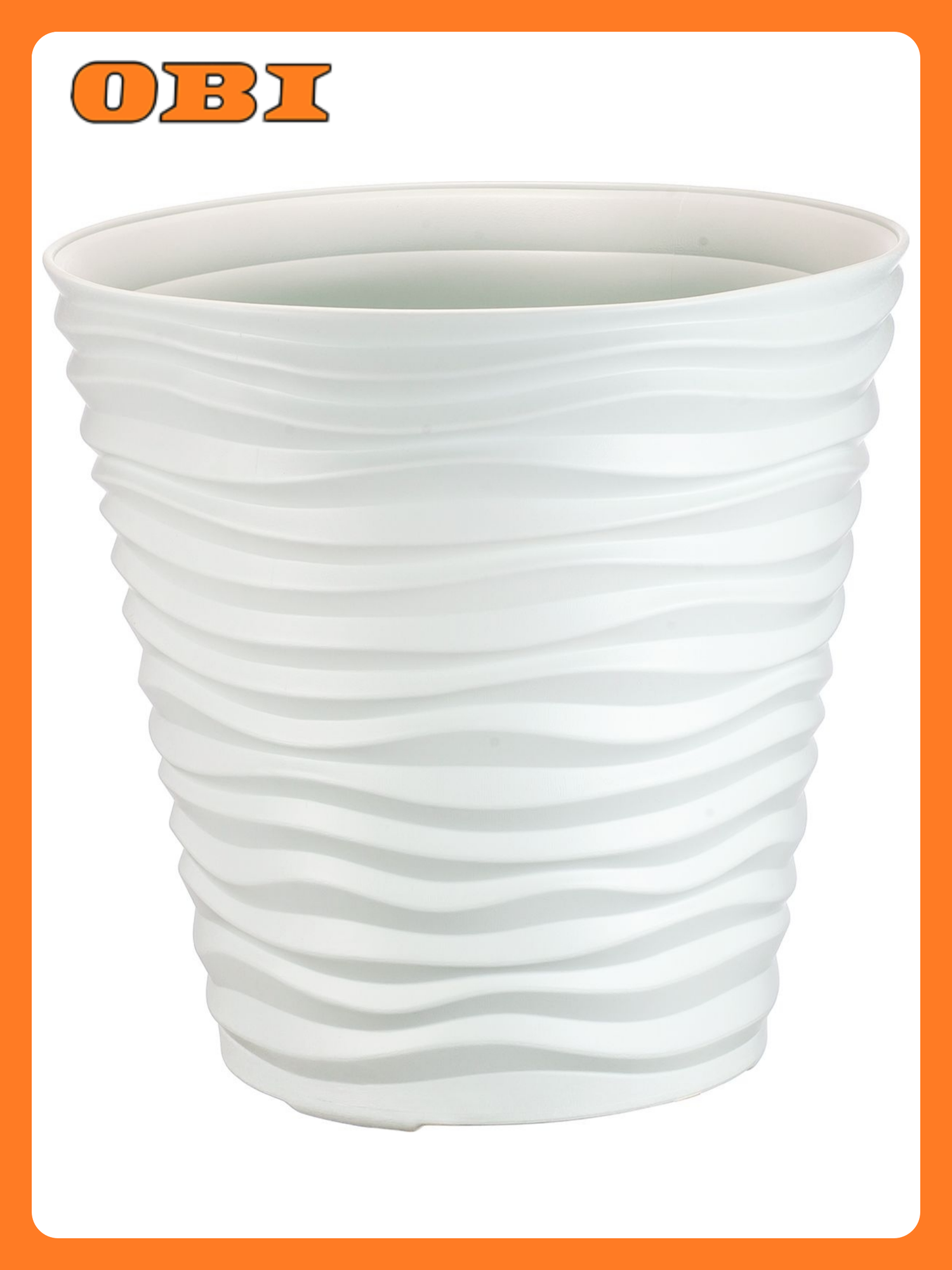 Кашпо "Дюна" IDEA, керамическое, пластик, для балкона, напольная, 50 литров