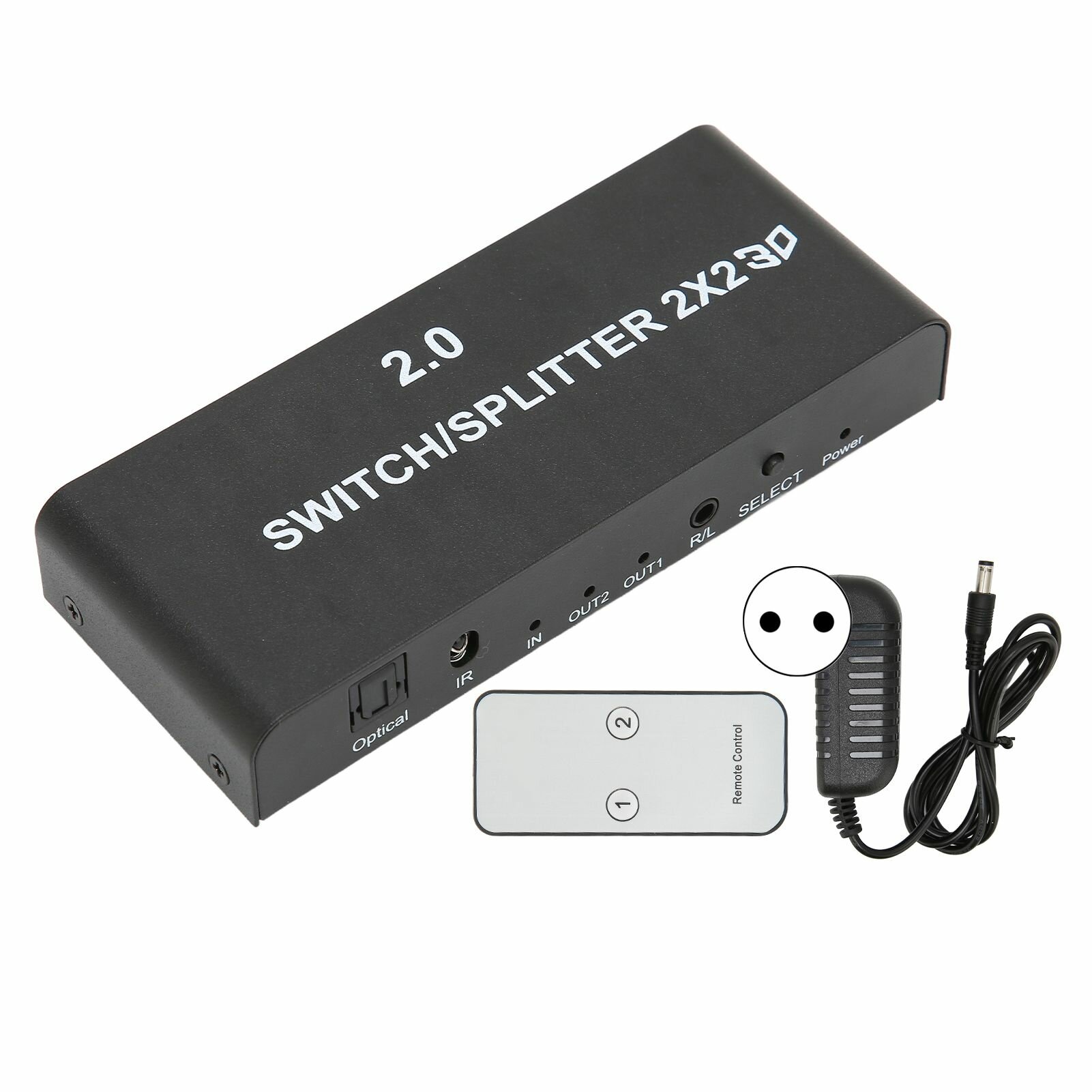 Свитч HDMI 2x2, 4K 60Hz, EU Plug