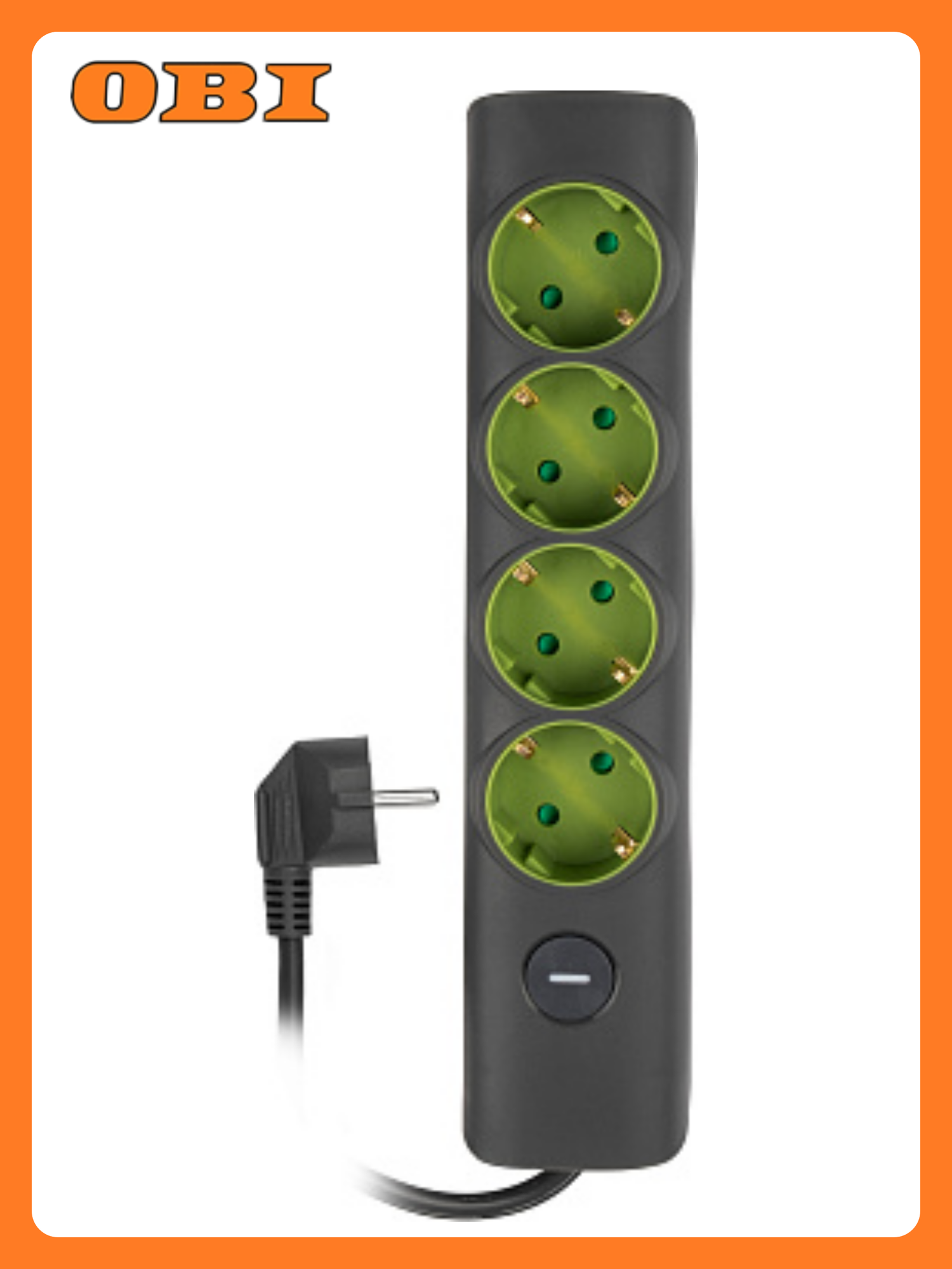 Удлинитель с выключателем и заземлением JAZZway ET-04-300G (4 x 3,0)