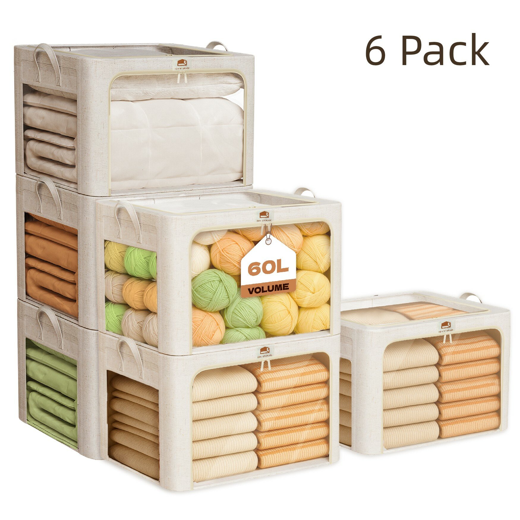 Chuxinmi - Органайзер для хранения постельного белья, одеял, одежды, пылезащитный контейнер для одеял и пледов, коробка