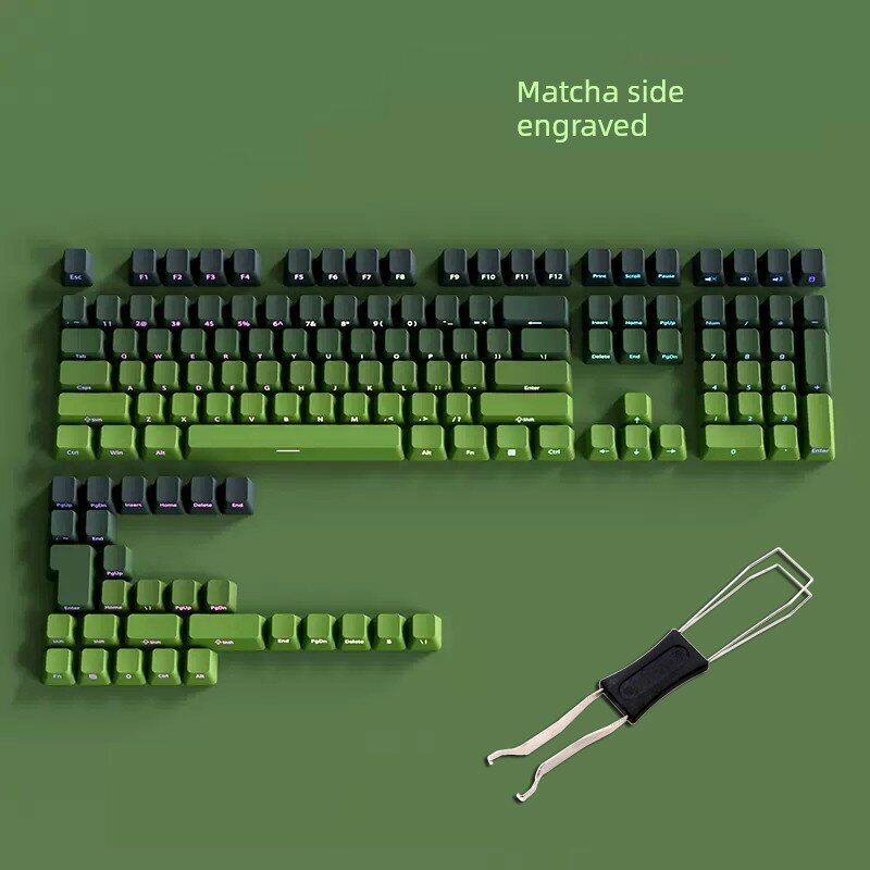 Капсула из PBT с высотой OEM и боковой гравировкой «Матча» - премиум-материал для механических клавиатур