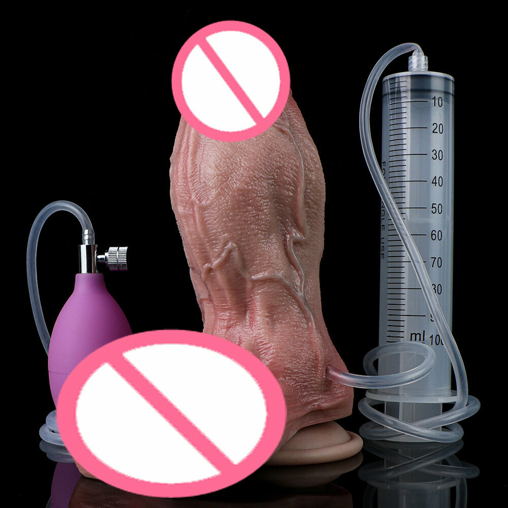ORALSX5012 надувной струйный пенис псевдо-пенис женский расширяющей инь клизмы мастурбация принт мужской анальный