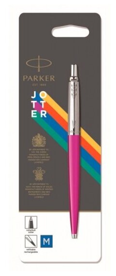 Ручка шариковая Parker Jotter Color (2075996) розовый M синие чернила блистер