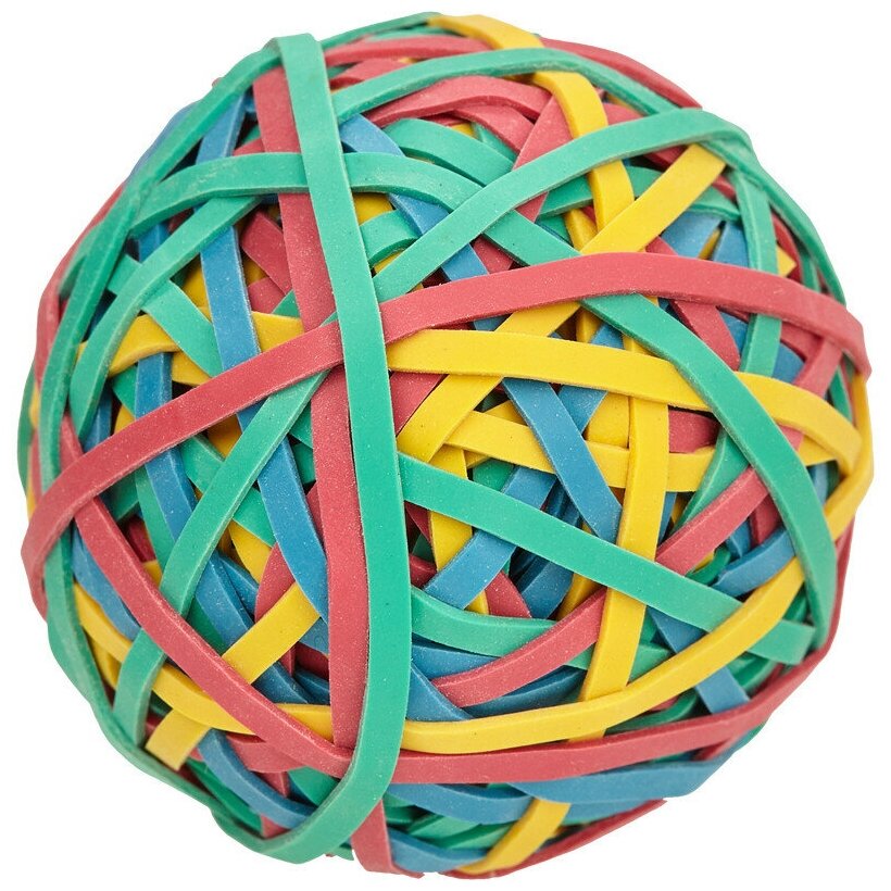 Резинка универсальная 113г диам.50 мм. Комус цвет ассорти 258959