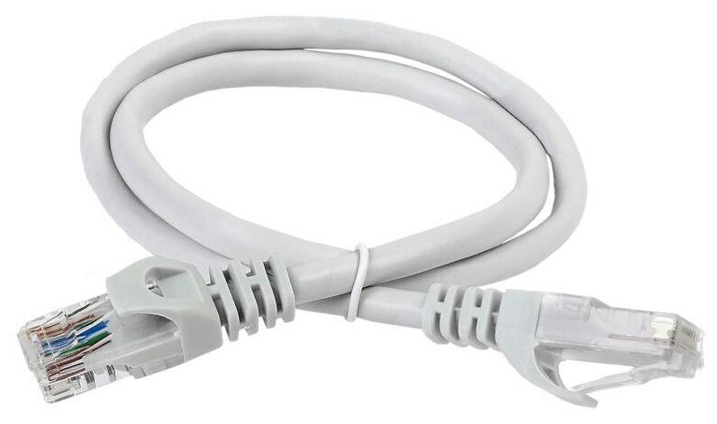 Патч-корд кат.6 UTP LSZH 10м сер. ITK, IEK PC01-C6UL-10M (1 шт.)