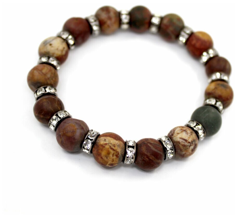 Браслет-нить, яшма