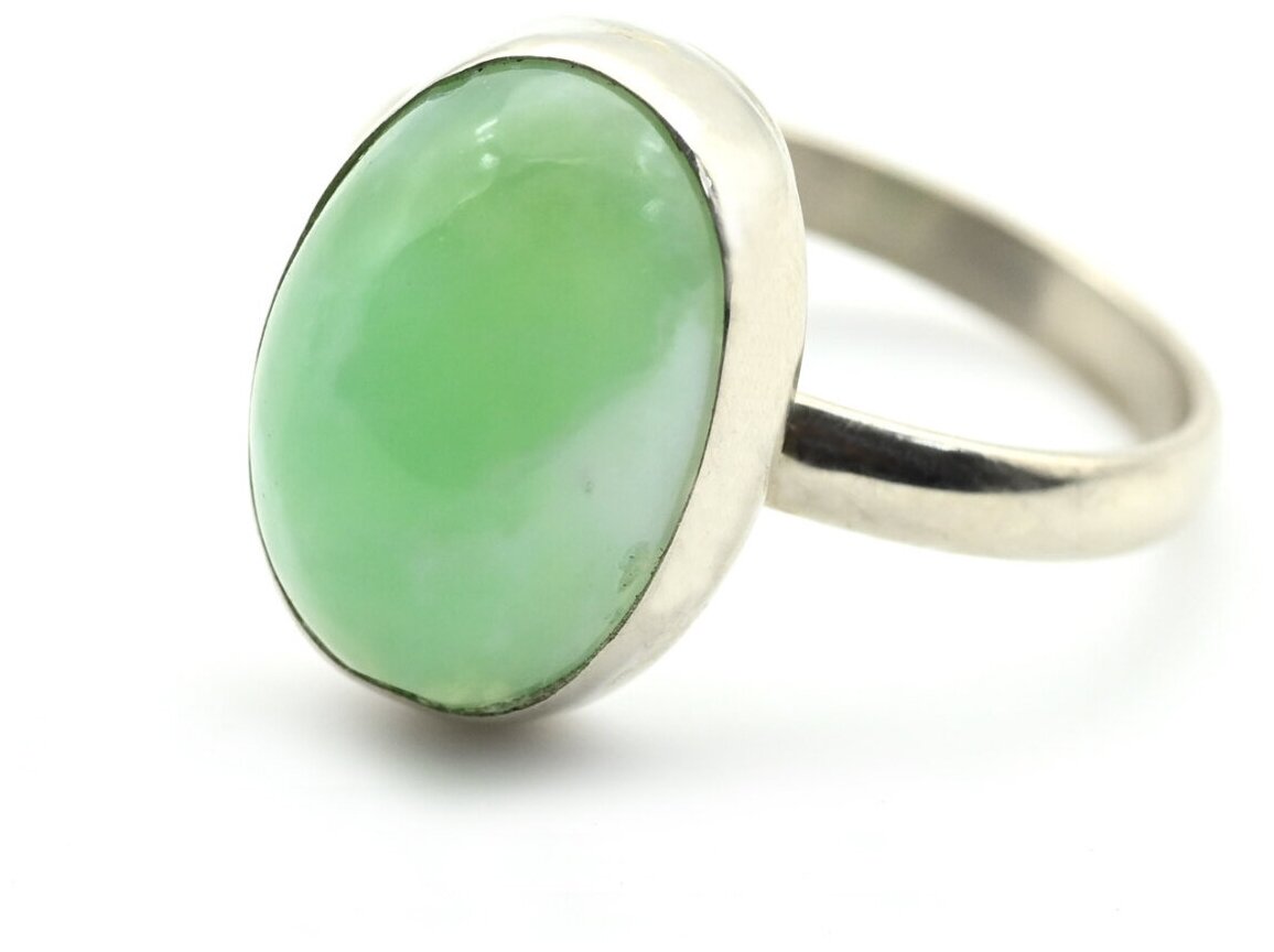 Кольцо, хризопраз