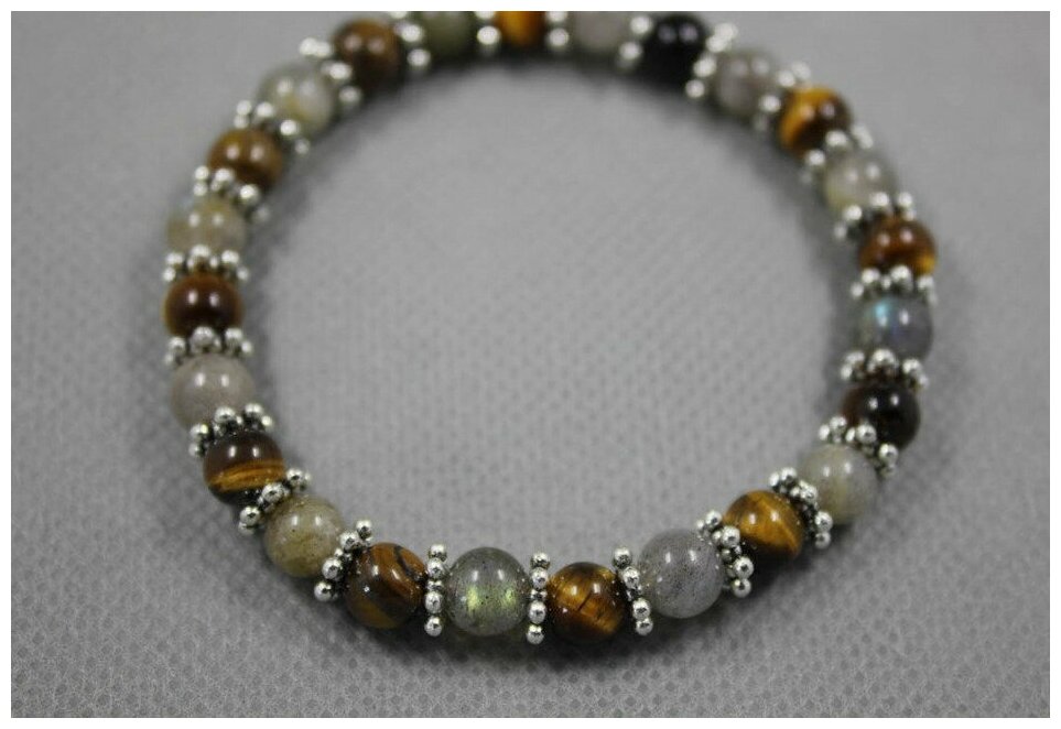 Браслет-нить, тигровый глаз