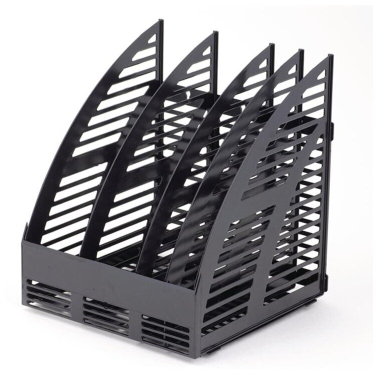 Вертикальный накопитель Attache сборный 4 отделения 240мм черный