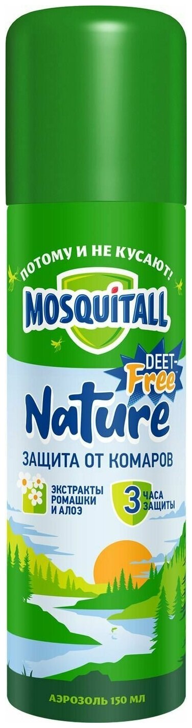 MOSQUITALL Аэрозоль Nature от Комаров 150мл