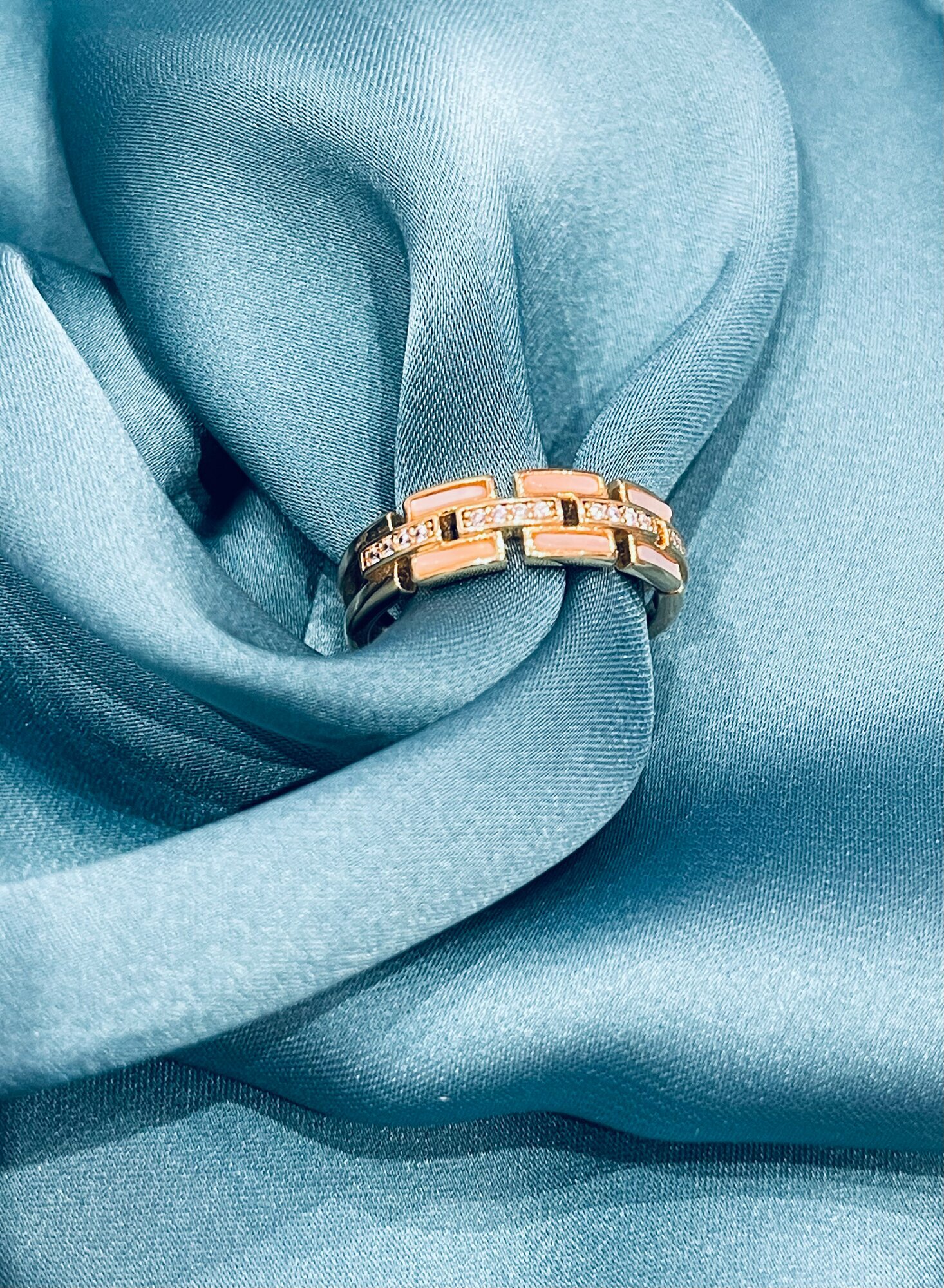 Кольцо, перламутр синтетический