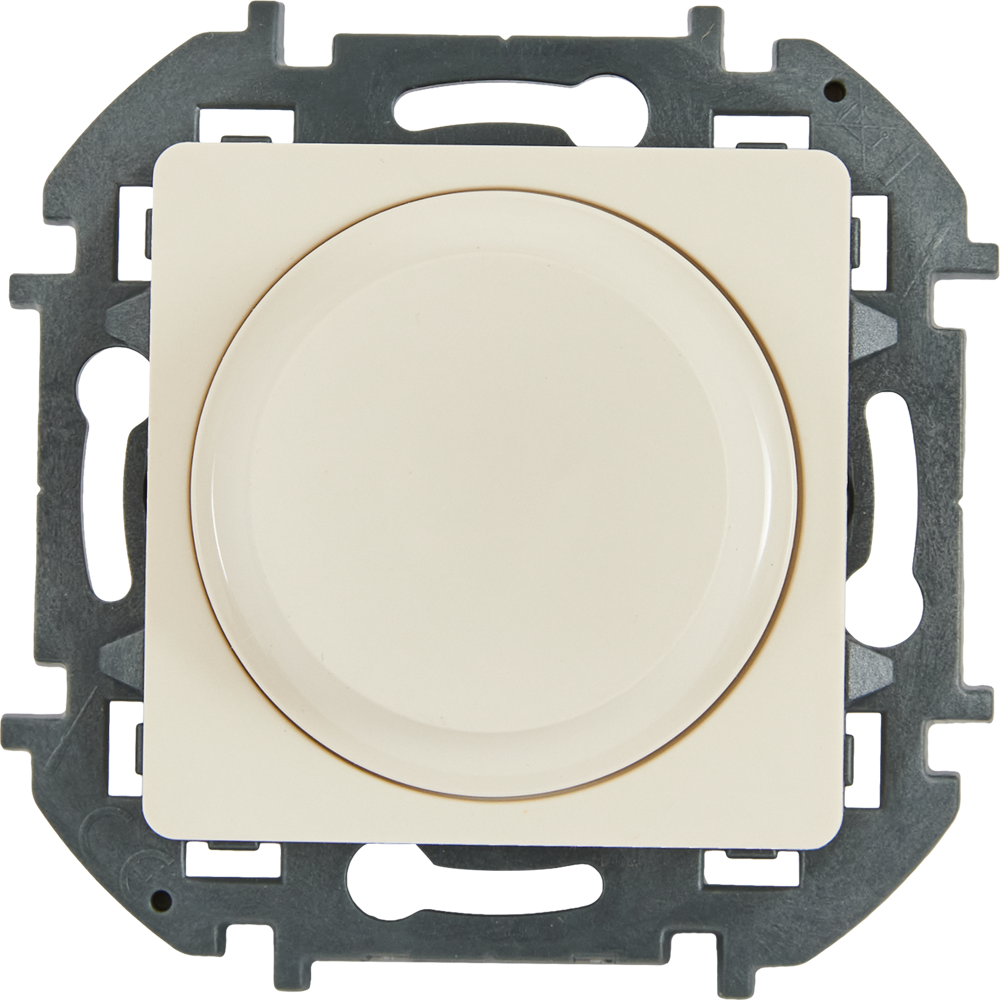 Диммер нажимной универсальный LED - Lilian - 300Вт без нейтрали - слоновая кость