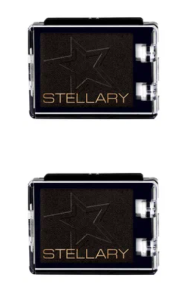 Моно тени для век наборные Stellary E-Clipse, тон 17 Черный Бархат, 1 г, 2 шт