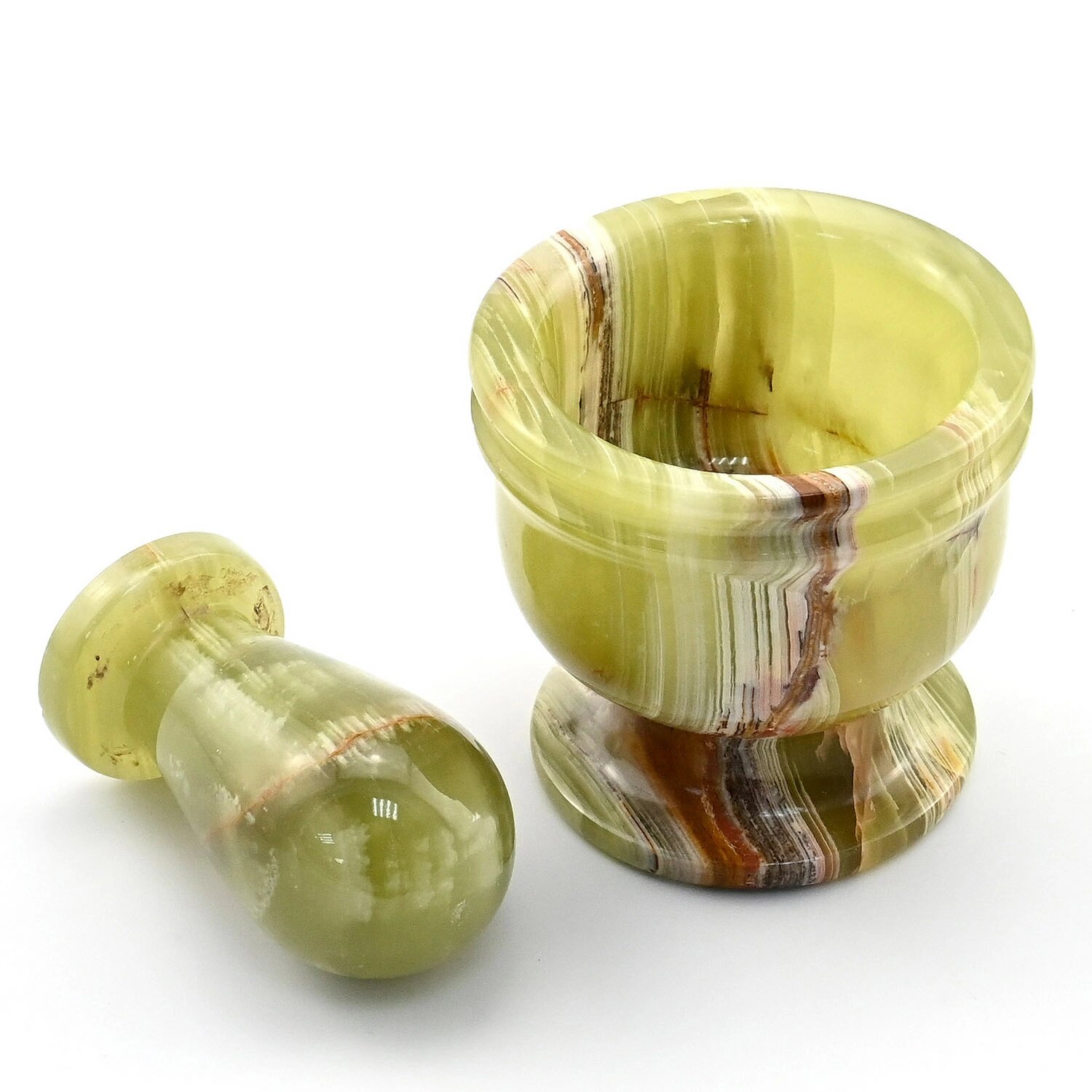 Ступка с пестиком для специй из камня оникс №2,5. .