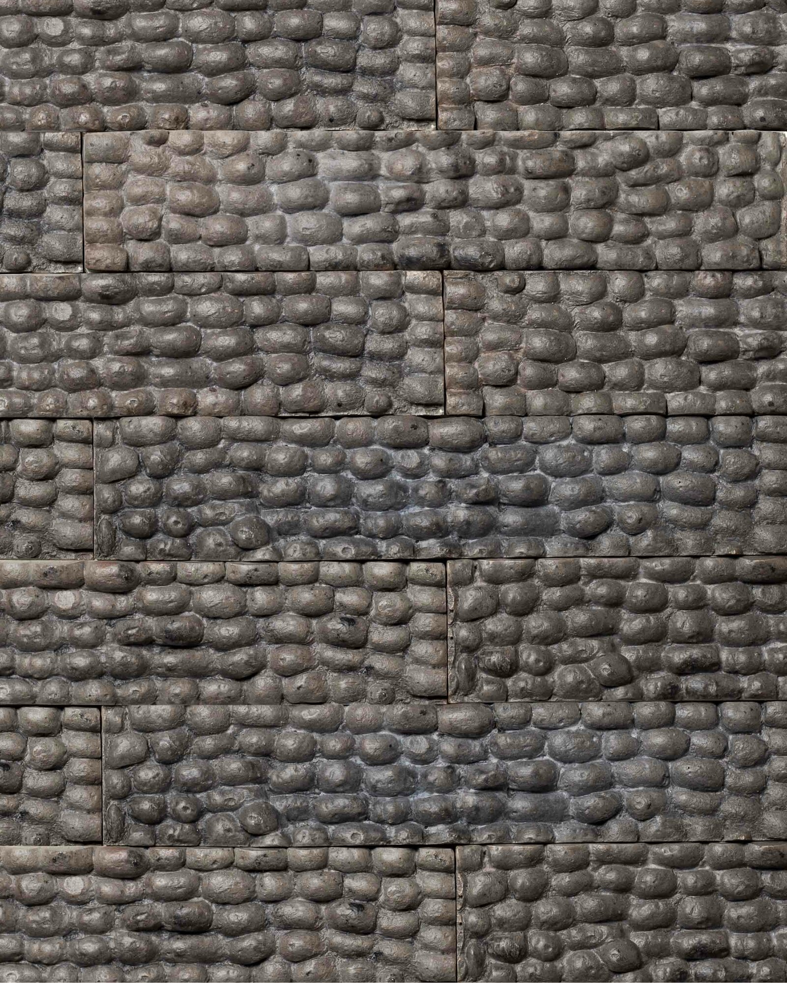 Декоративный гипсовый сланец инкора-декор Пористый камень 0,397 м2 черный 11 шт 38х9,5см