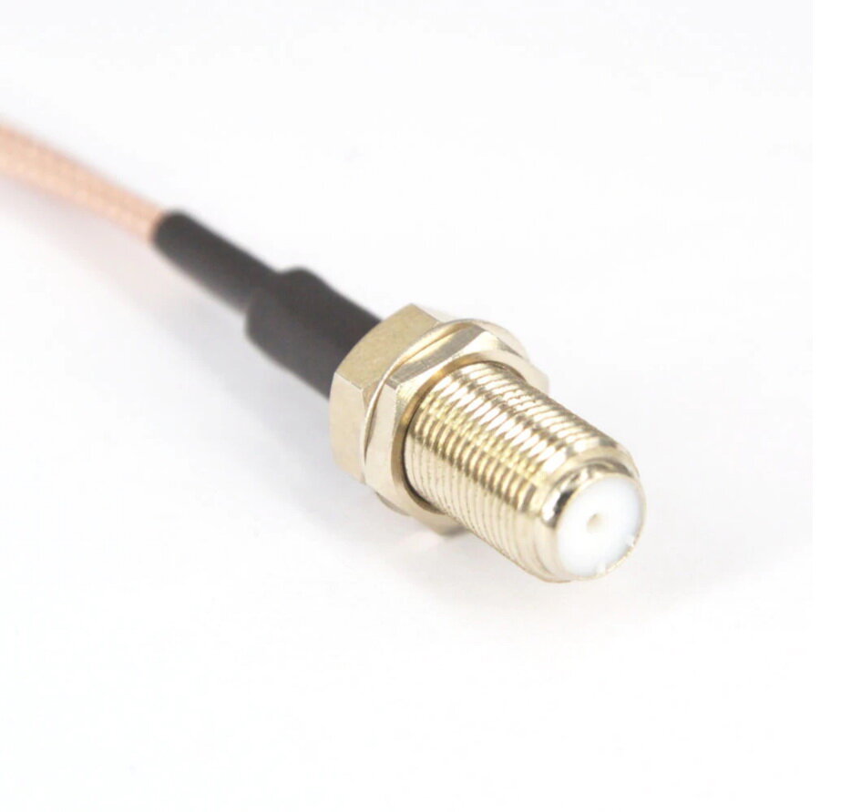 Антенный переходник пигтейл 2 x CRC9/F-female для 4G, LTE, 3G, MIMO модема роутера M100-4, E3272