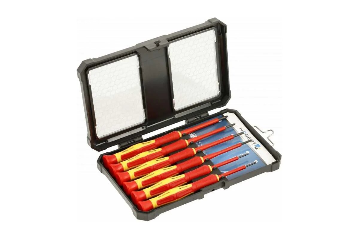 HOEGERT TECHNIK Набор прецизионных диэлектрических отверток 1000 V, 6 шт HT1S987