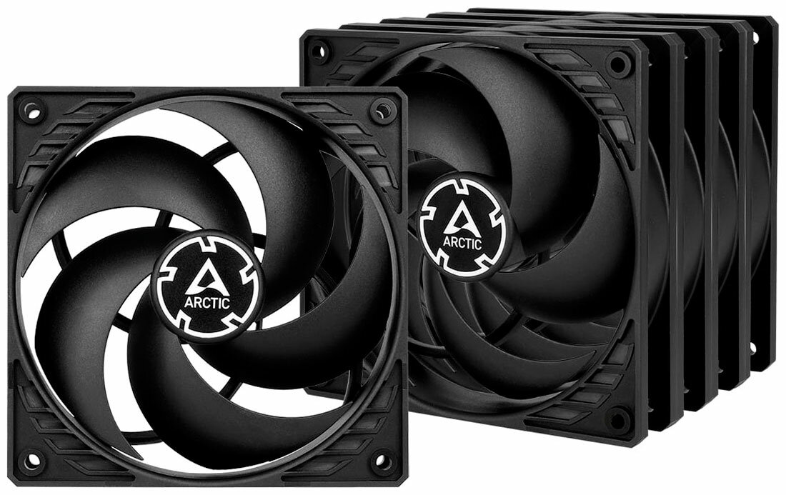 Вентиляторы для корпуса Arctic P12 Value pack, black/black, 5x120mm (ACFAN00135A)
