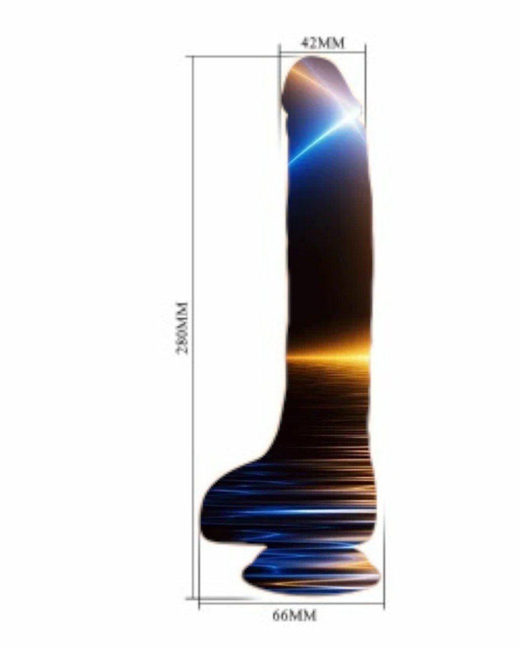 Фаллоимитатор увеличенного размера на присоске