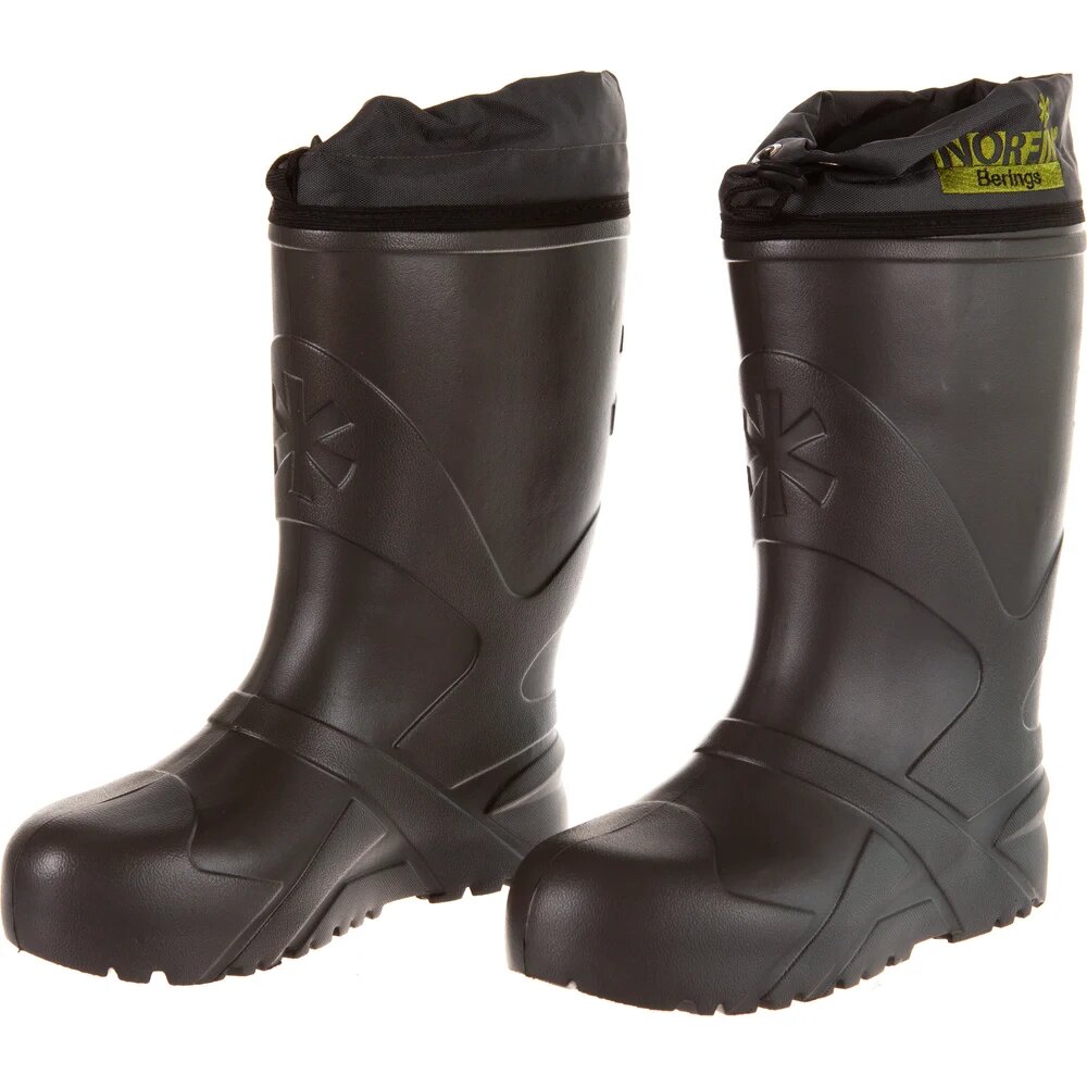 Зимние сапоги с манжетой NORFIN BERINGS антрацит, EVA, утепленные для низких температур, противоскользящая подошва