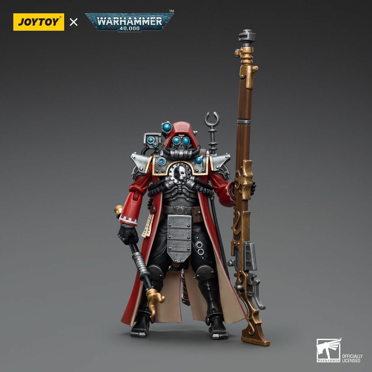 Подвижная фигурка JOYTOY Warhammer 40000 Adeptus Mechanicus Skitarii Ranger with Transuranic Arquebus