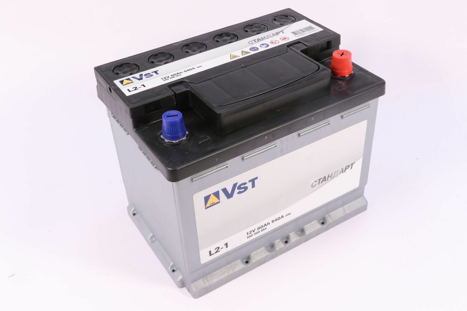 VST 560300054 Аккумуляторная батарея VST Стандарт 6СТ-60 L2-1 (Обратная полярность)