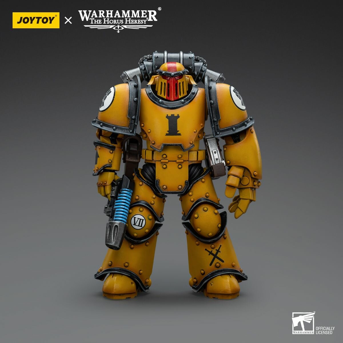Подвижная фигурка JOYTOY Warhammer The Horus Heresy Imperial Fists Legion MkIII Tactical Squad Sergeant with Power Fist коллекция игрушек