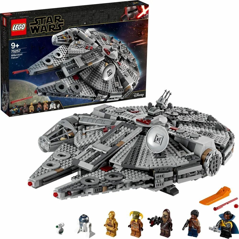 Конструктор LEGO Star Wars "Сокол Тысячелетия" 75257, 1351 деталь, дополненная реальность