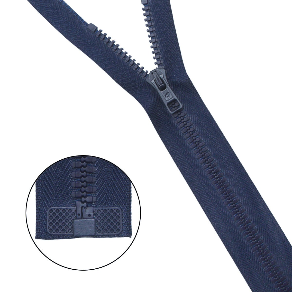 Молния разъемная 60 см тракторная, 1 замок, 5 шт, Тип 6 (2076) ARTA (044 тёмно-синий)