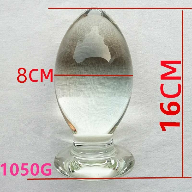 Большая стеклянная анальная пробка, секс-игрушка для взрослых