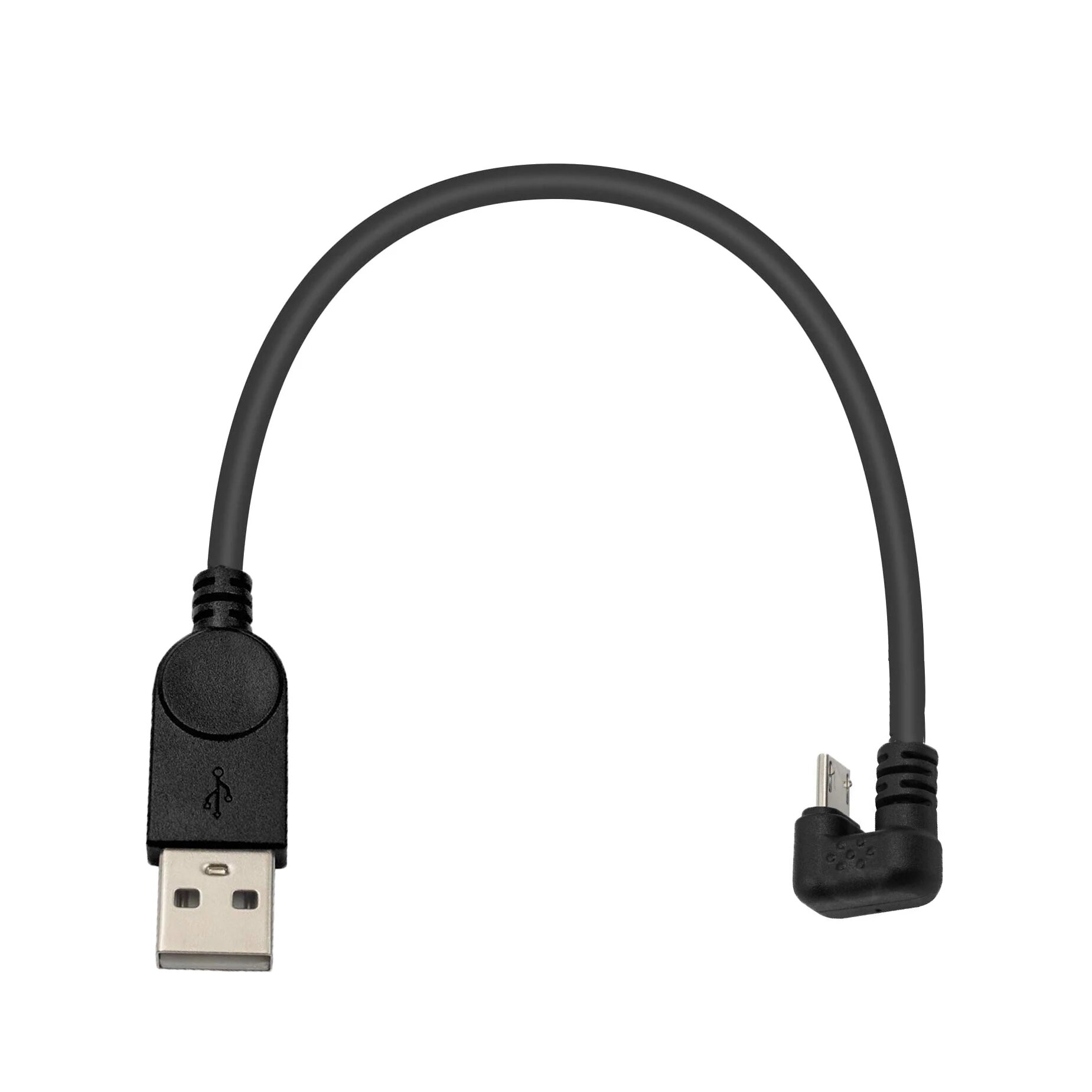 Кабель для передачи данных с Micro-USB на USB 0,3, 2,0 м/1 фут, 180 градусов, U-образный, Type-C, зарядный шнур питания для большинства мобильных телефонов Android, планшетов Micro-USB Cable