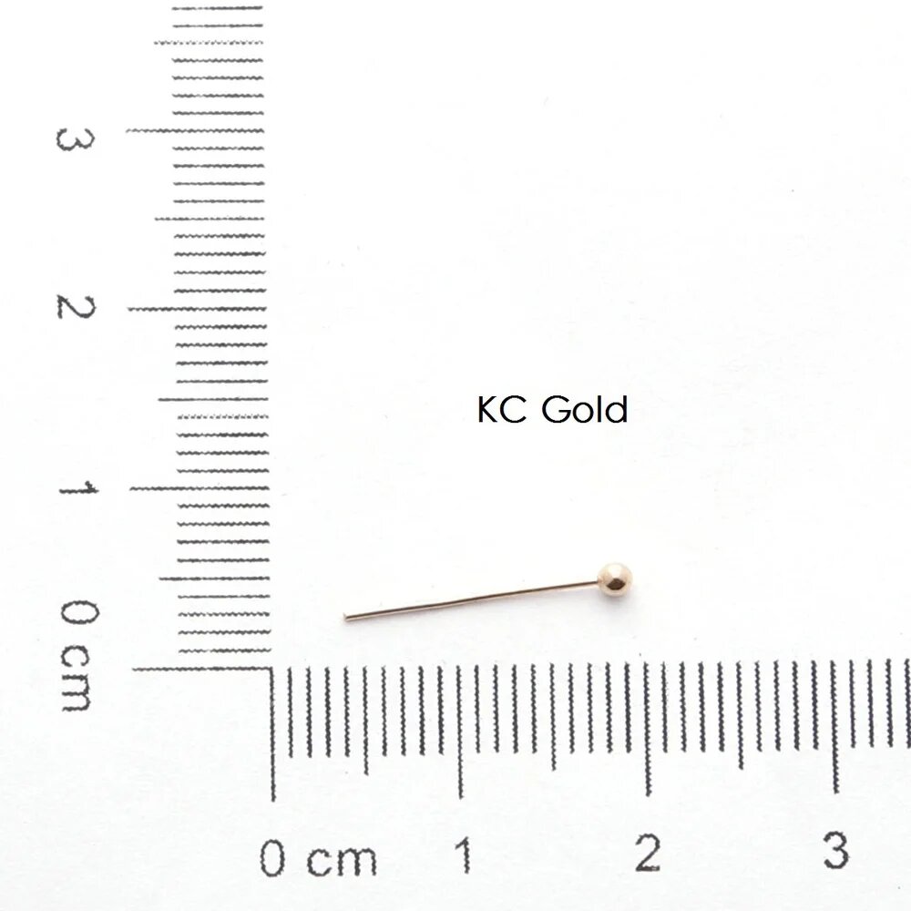Булавки для бижутерии, медные, золотые, 1000 шт KC Gold