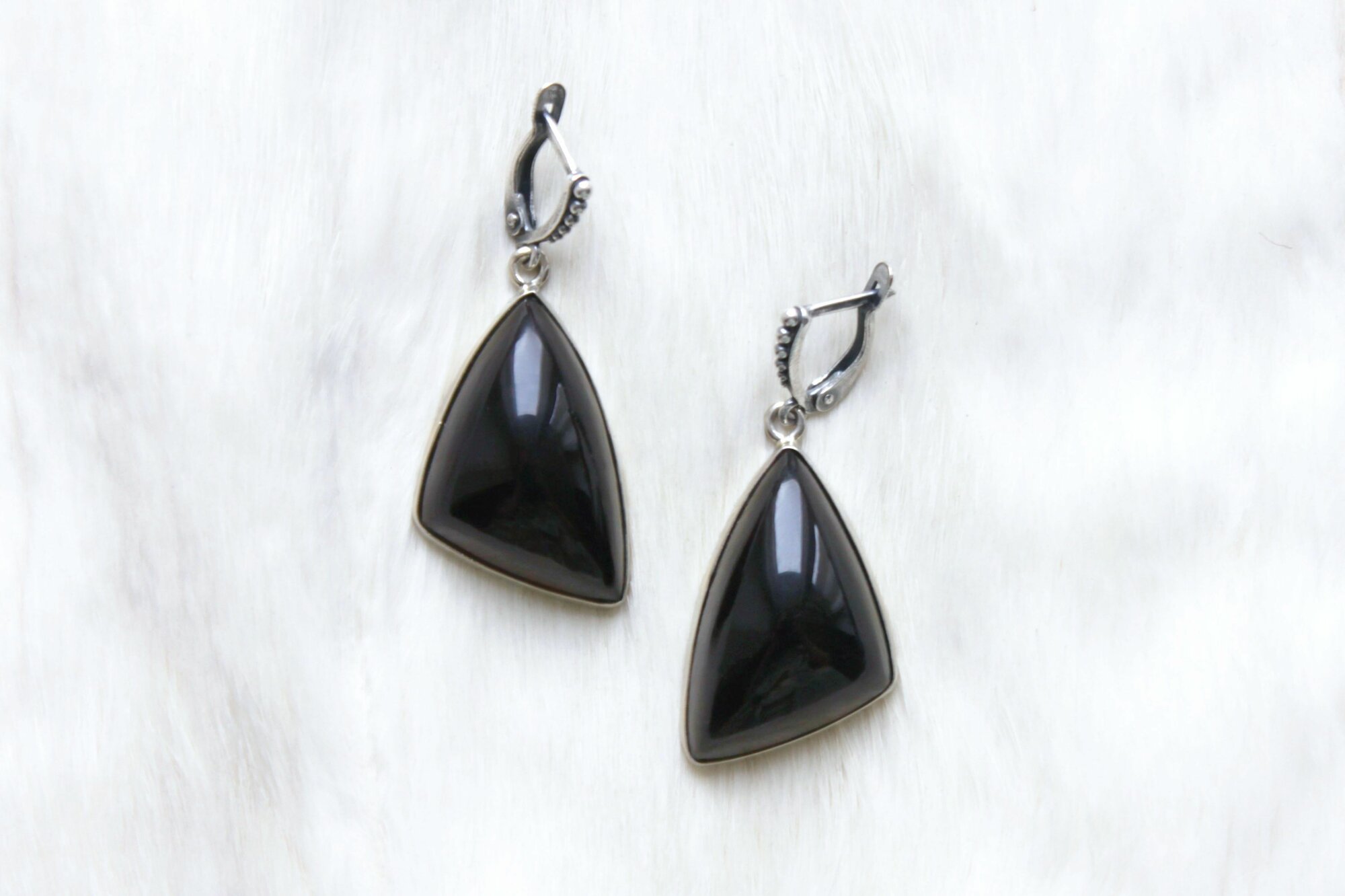 Серьги, морион