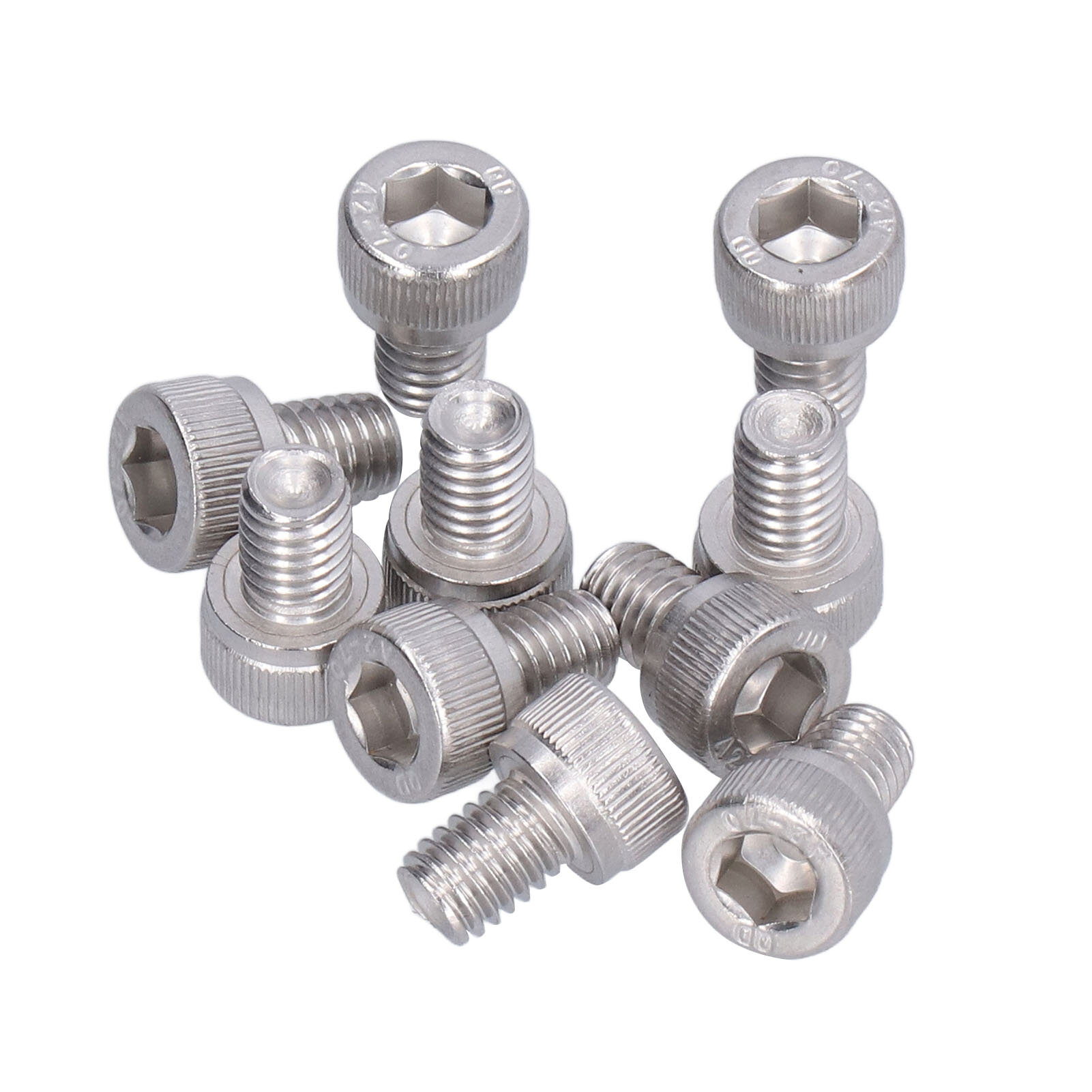 30 болтов M6 из нержавеющей стали 304 A2‑70 с шестигранной головкой цилиндра, набор болтов DIN 912M6x8