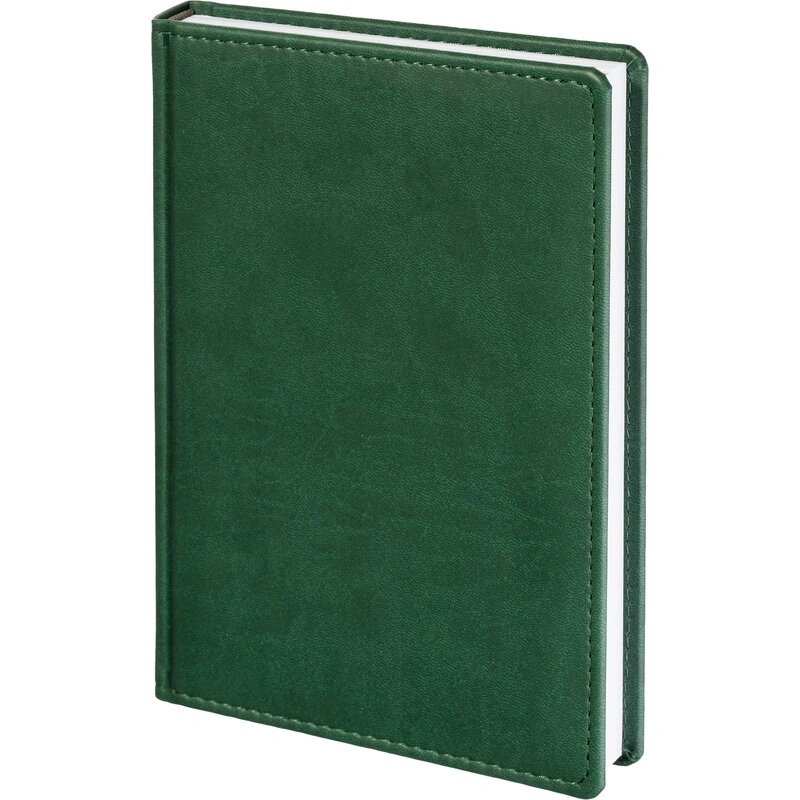 Ежедневник недатированный зелёный, А5,143х210мм,176л, ATTACHE Сиам