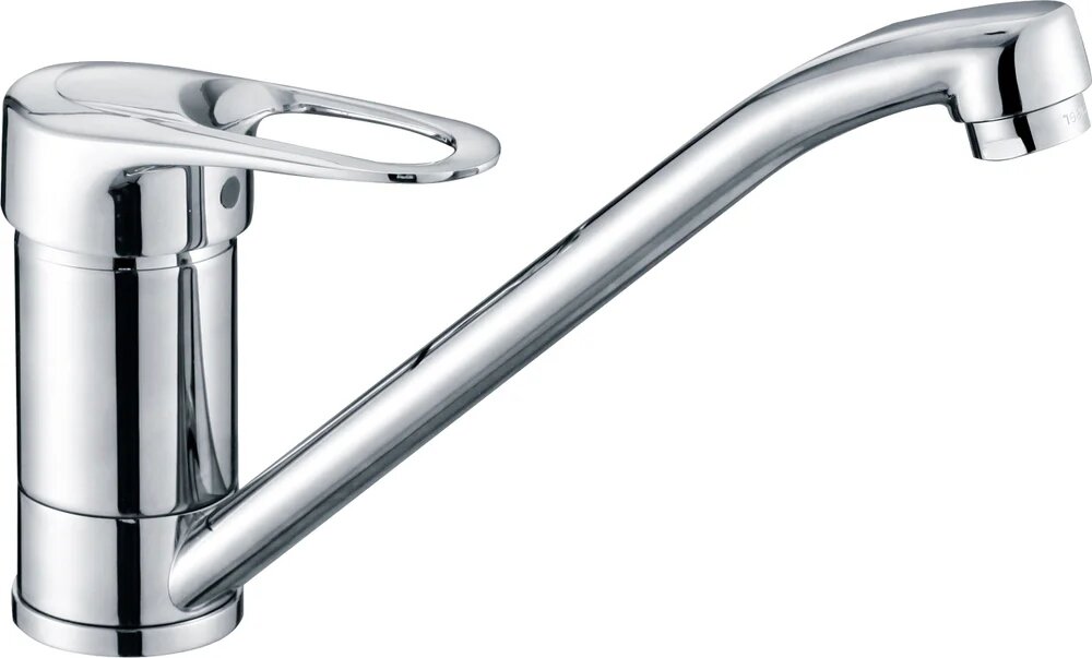 Смеситель для кухни Kaiser City 20433 с поворотным изливом, хром, глянцевый, однорычажный, латунный, с керамическим картриджем