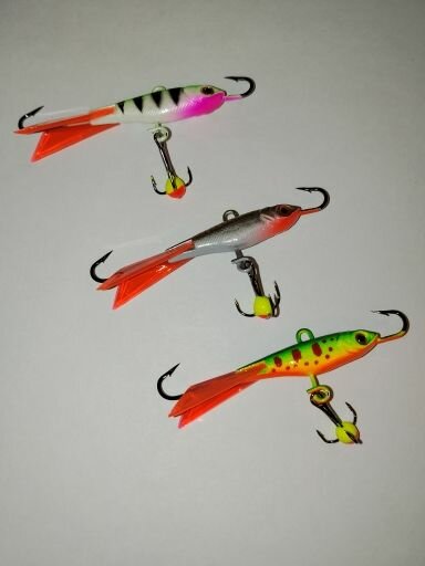 Балансир для зимней рыбалки Lucky John Classic: набор из 3 шт, 36мм, 10г