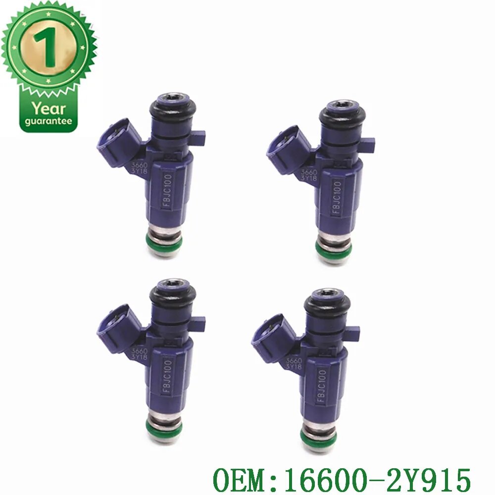Набор из 4 топливных форсунок FBJC100 16600-2Y915 для Nissan X-Trail T30 T31 2,0/2,5 бензиновых QR20D Murano для Infiniti