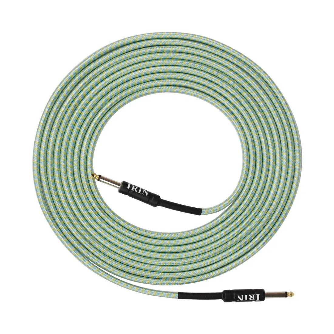 IRIN Аудиокабель 6.5мм, 6M Green White, 3м