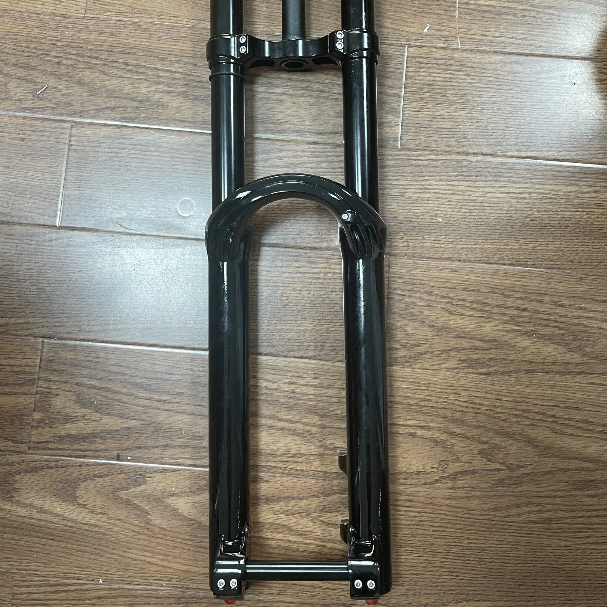 Двухкоронная алюминиевая вилка для мотоциклов и электровелосипедов Черный, all black